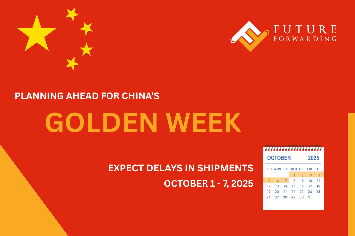 China Golden Week Logistics and Shipping Delays Explained